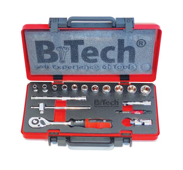 סט בוקסות 17 חלקים DR 1/4 · MT Newton | B.Tech